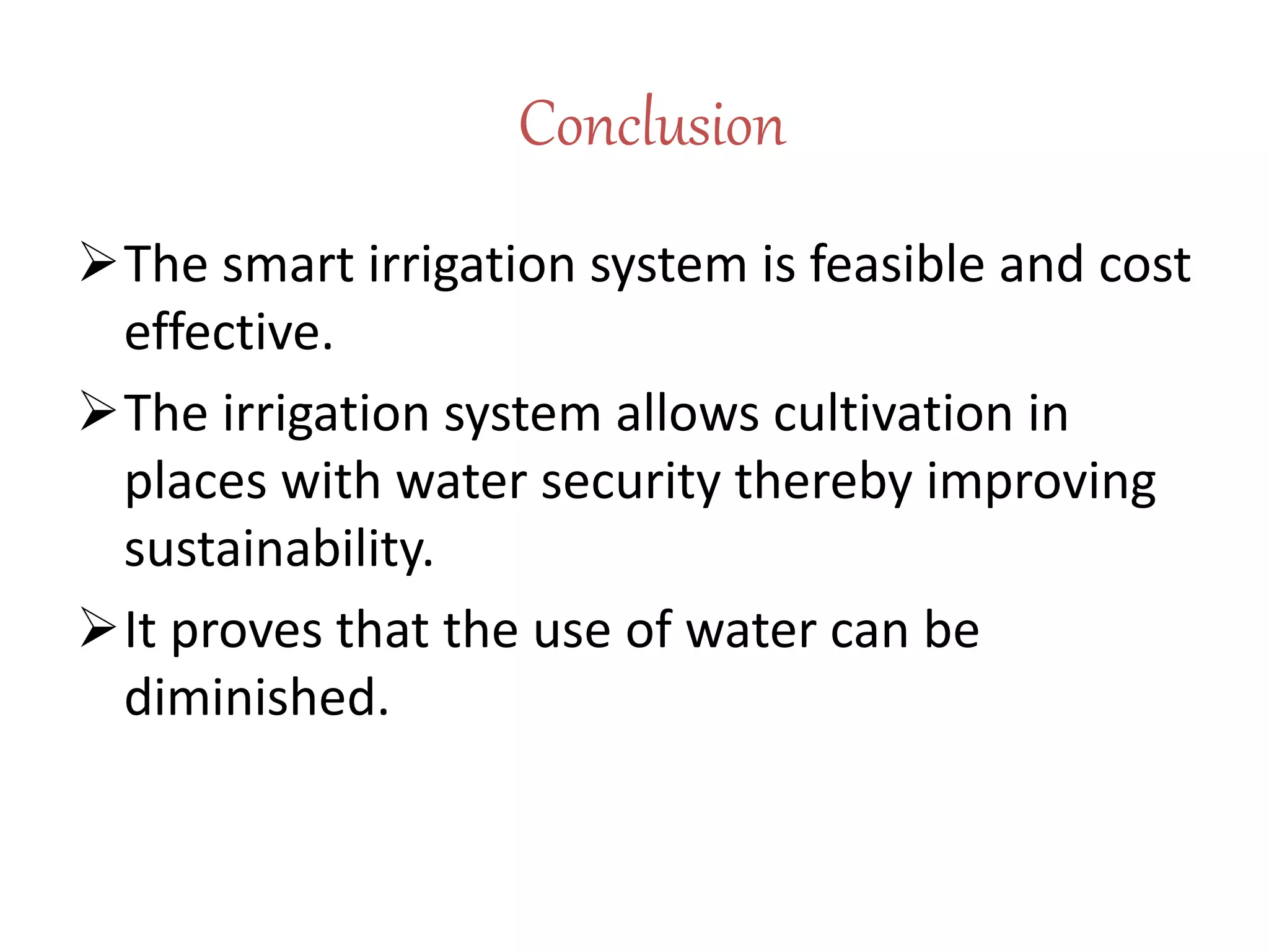 Smart Irrigation System Using IoT | PPTX