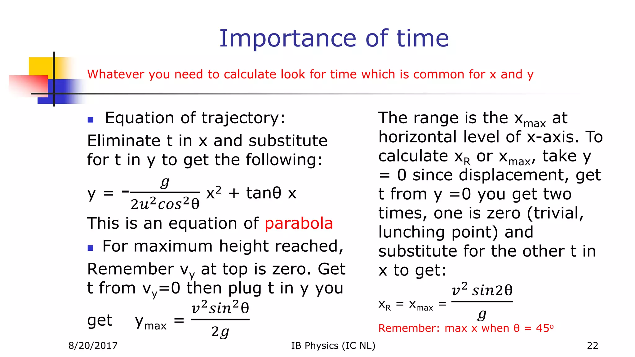 Projectile motion and its uses in daily life and its basic use. | PPTX