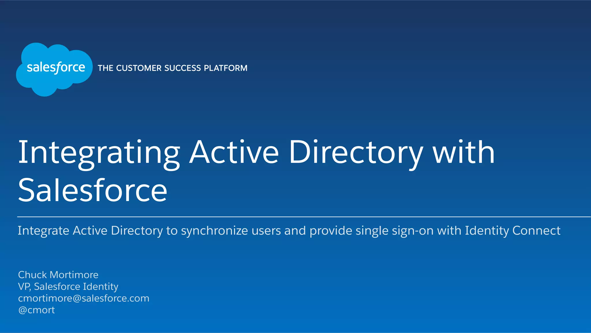 Integrating Active Directory with Salesforce | PDF