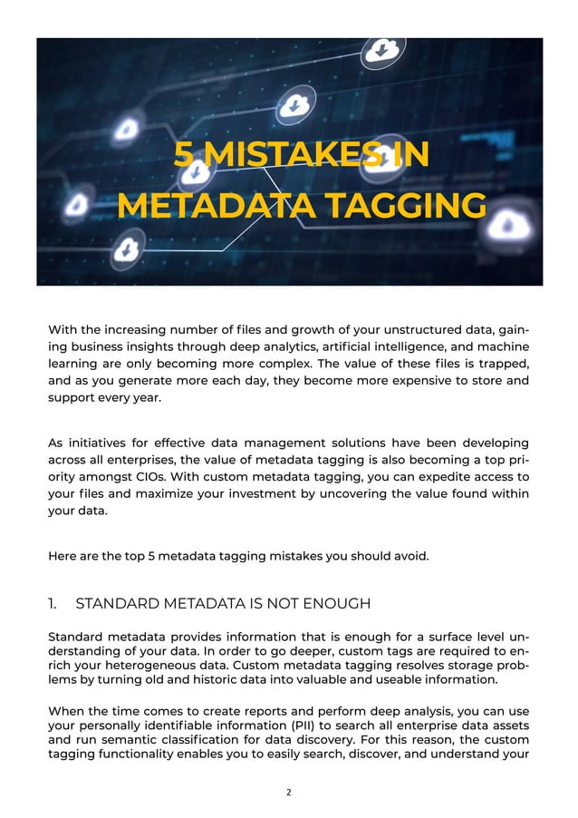 5 mistakes in metadata tagging | PDF