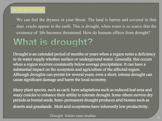 drought indian case studies | PPTX