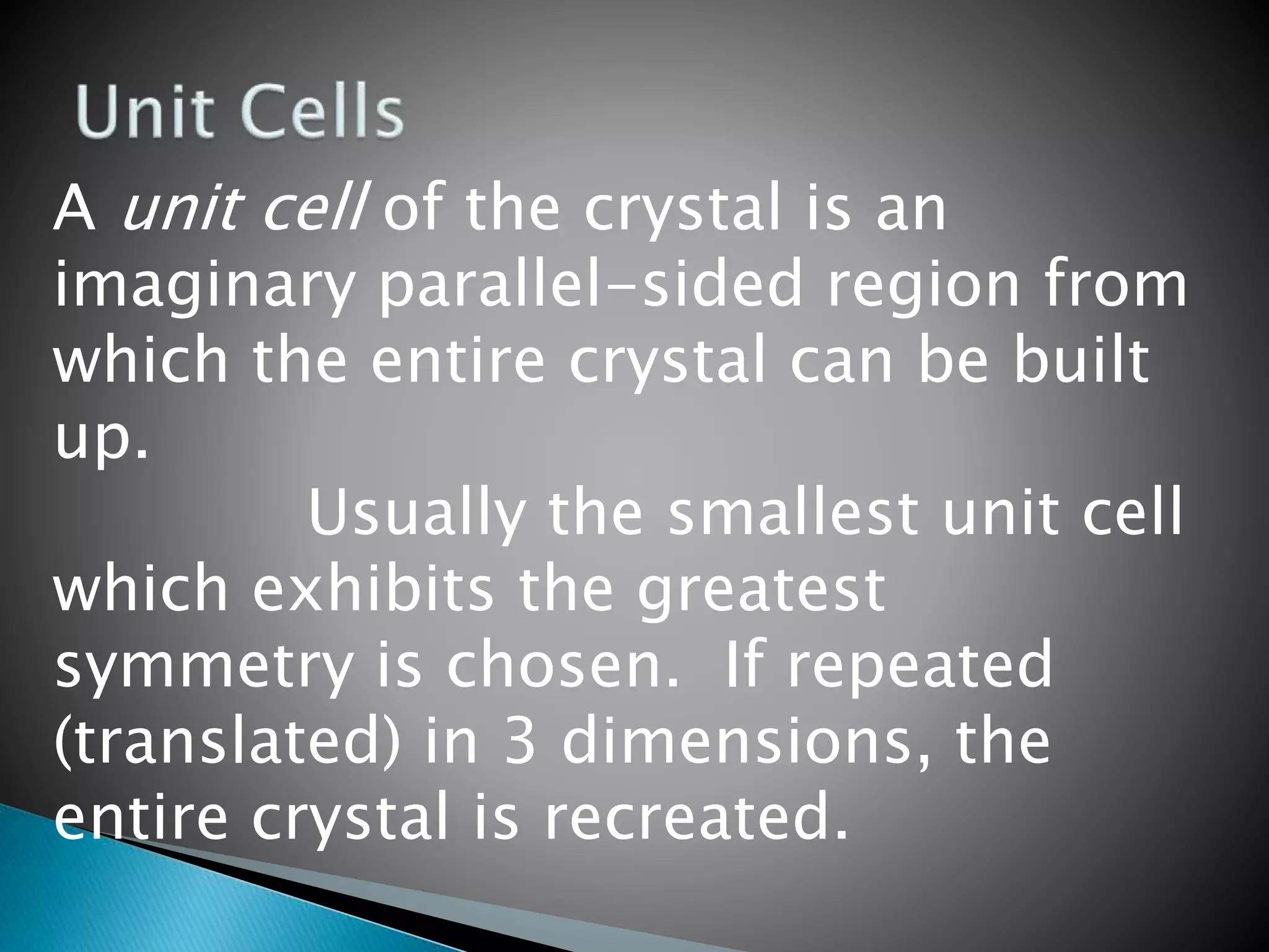CRYSTAL STRUCTURE | PPTX