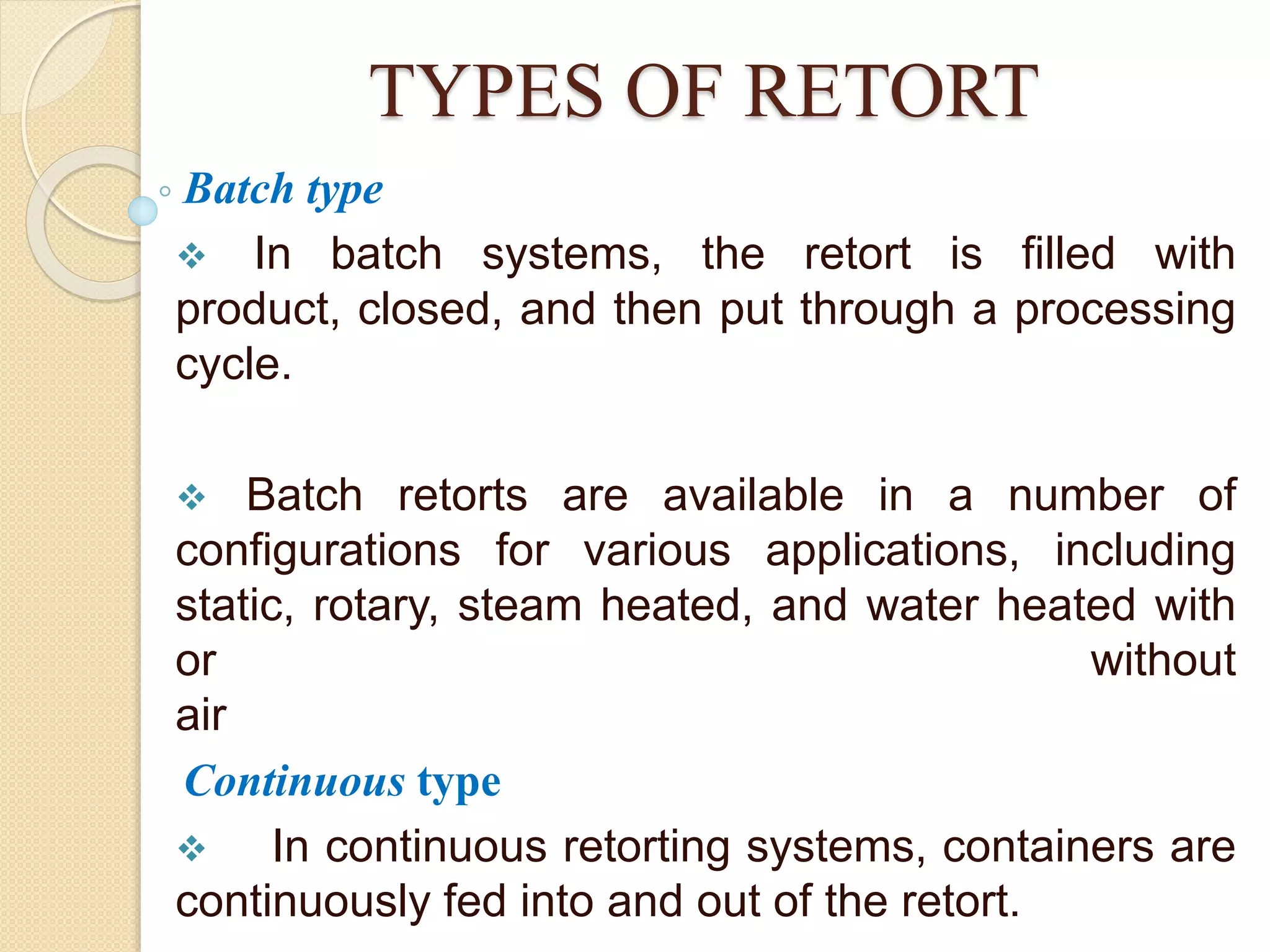 RETORT PROCESSING BY Dr.P.RAJKUMAR-HOD (F&PE) | PPTX