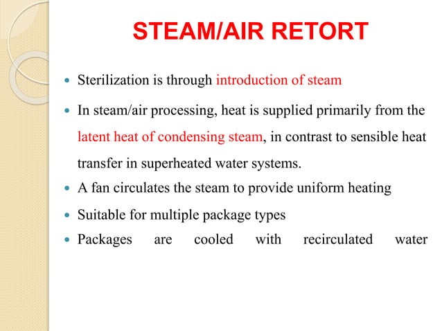 RETORT PROCESSING BY Dr.P.RAJKUMAR-HOD (F&PE) | PPTX