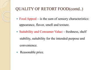 RETORT PROCESSING BY Dr.P.RAJKUMAR-HOD (F&PE) | PPTX
