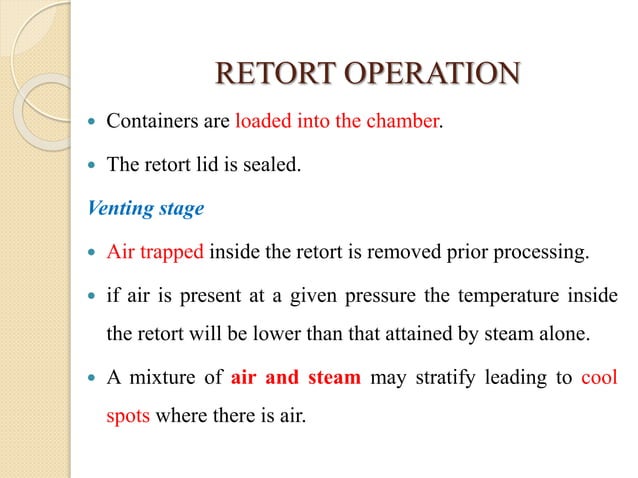 RETORT PROCESSING BY Dr.P.RAJKUMAR-HOD (F&PE) | PPTX