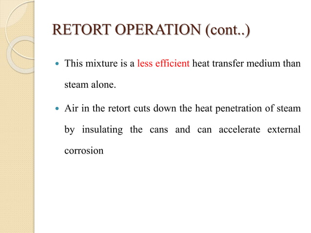 RETORT PROCESSING BY Dr.P.RAJKUMAR-HOD (F&PE)