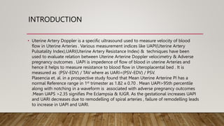 kk.pptx 1 trimester uterine artery doppler correaltion | PPT