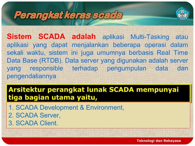 Kk07 mengoperasikan scada sistem pengoperasian unit generator pembangkit | PPT