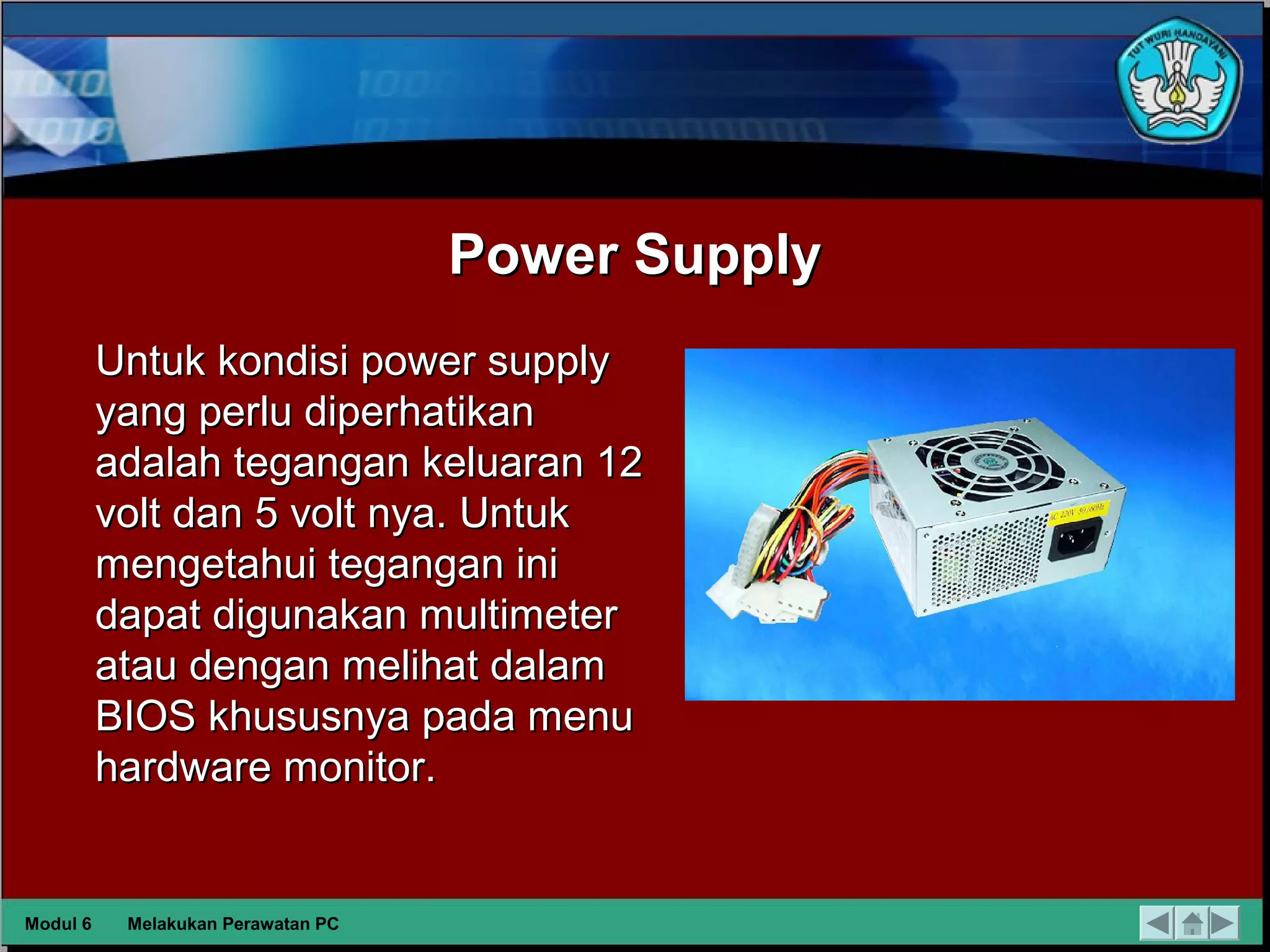 Kk6 melakukan perawatan pc | PPT