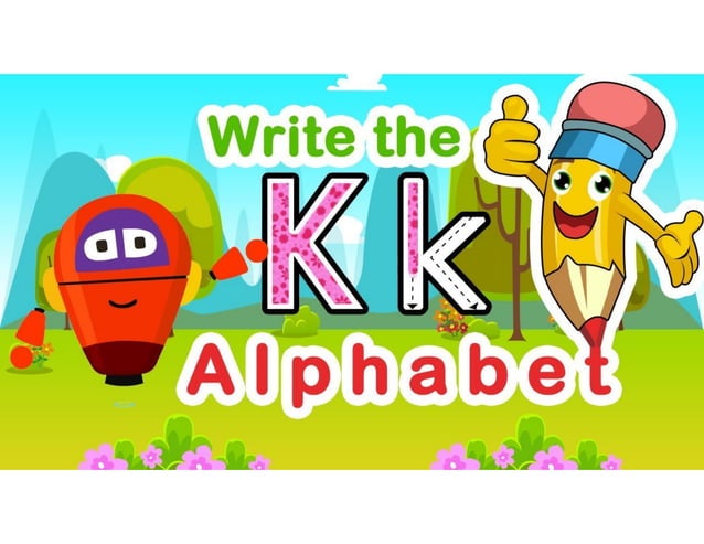How to Write Letter K |Abc writing for Kids | Write Alphabets |Kids ...