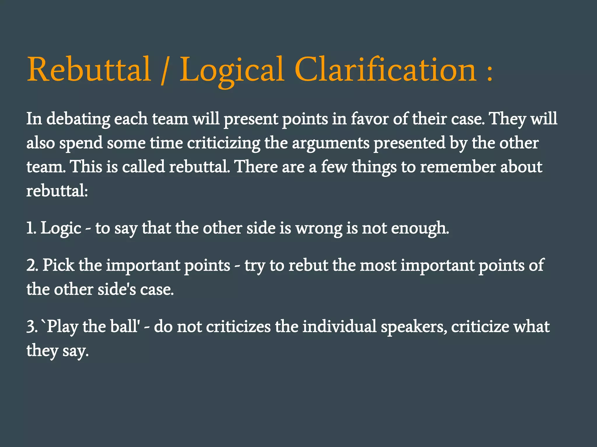 Debate Rules,Tips, Do & Don'ts | PPTX