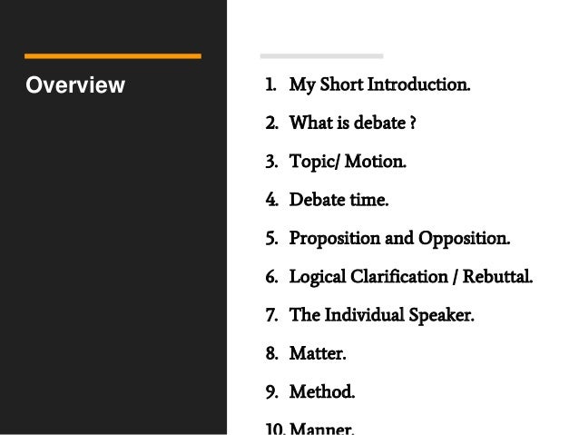 Debate Rules,Tips, Do & Don'ts