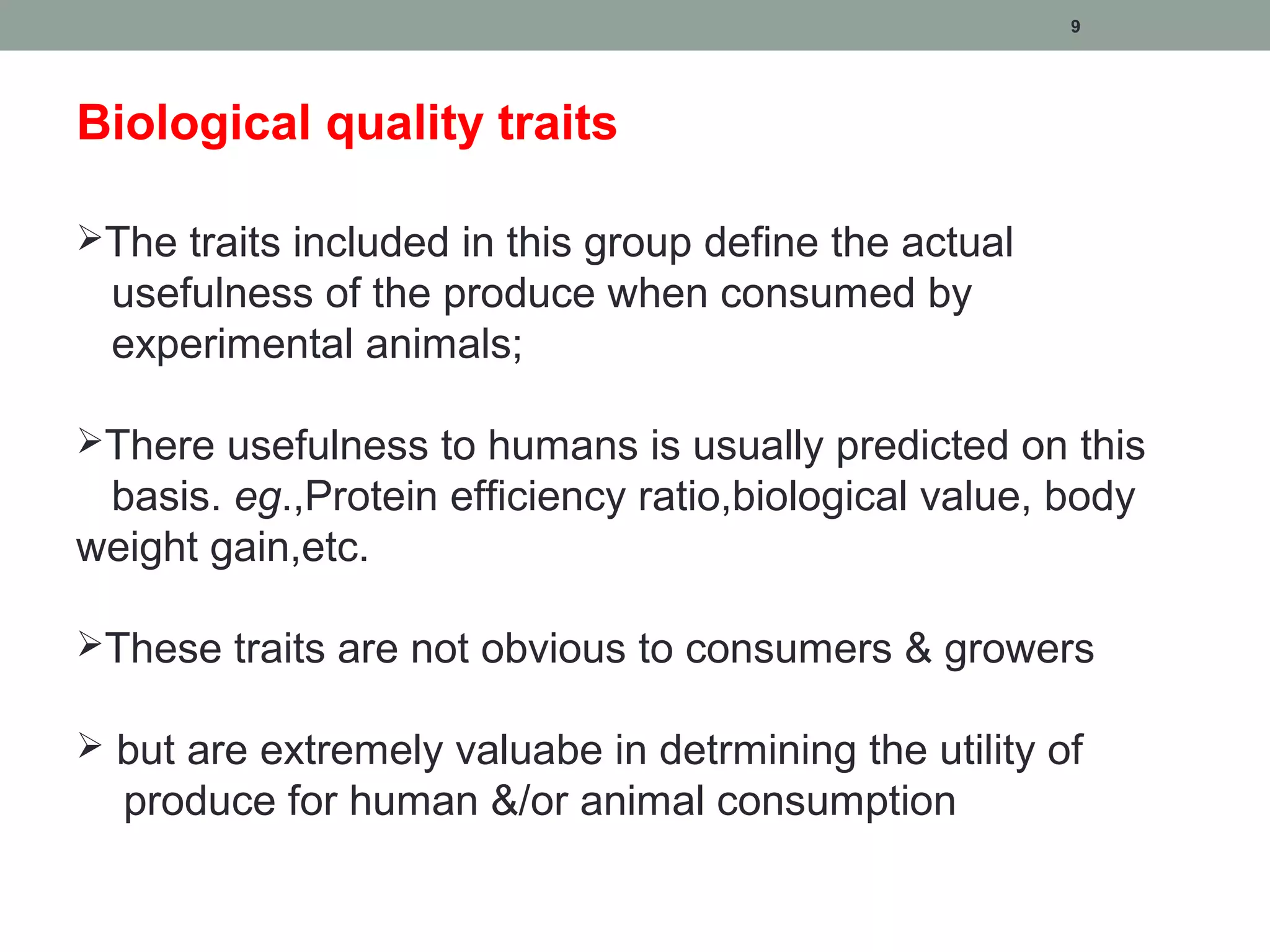 Breeding for special traits viz. oil, protein, vitamins, amino acids | PPT
