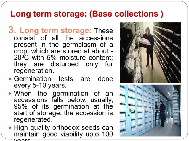 Germplasm Conservation in situ, ex situ and on-farm and Biodiversity | PPTX