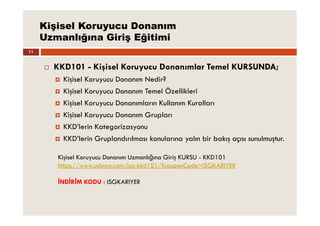 Kişisel Koruyucu Donanım Uzmanlığına Giriş KURSU - KKD101 | PDF