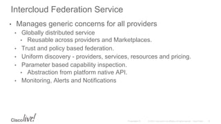 DEVNET-1165 Intercloud Federation Model | PDF