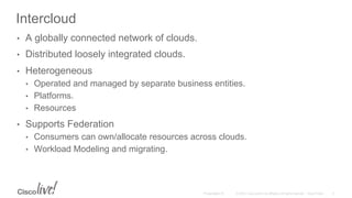 DEVNET-1165 Intercloud Federation Model | PDF