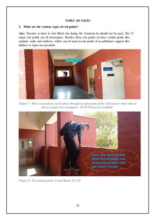 Fire Safety Report, Kirori Mal College | DOCX
