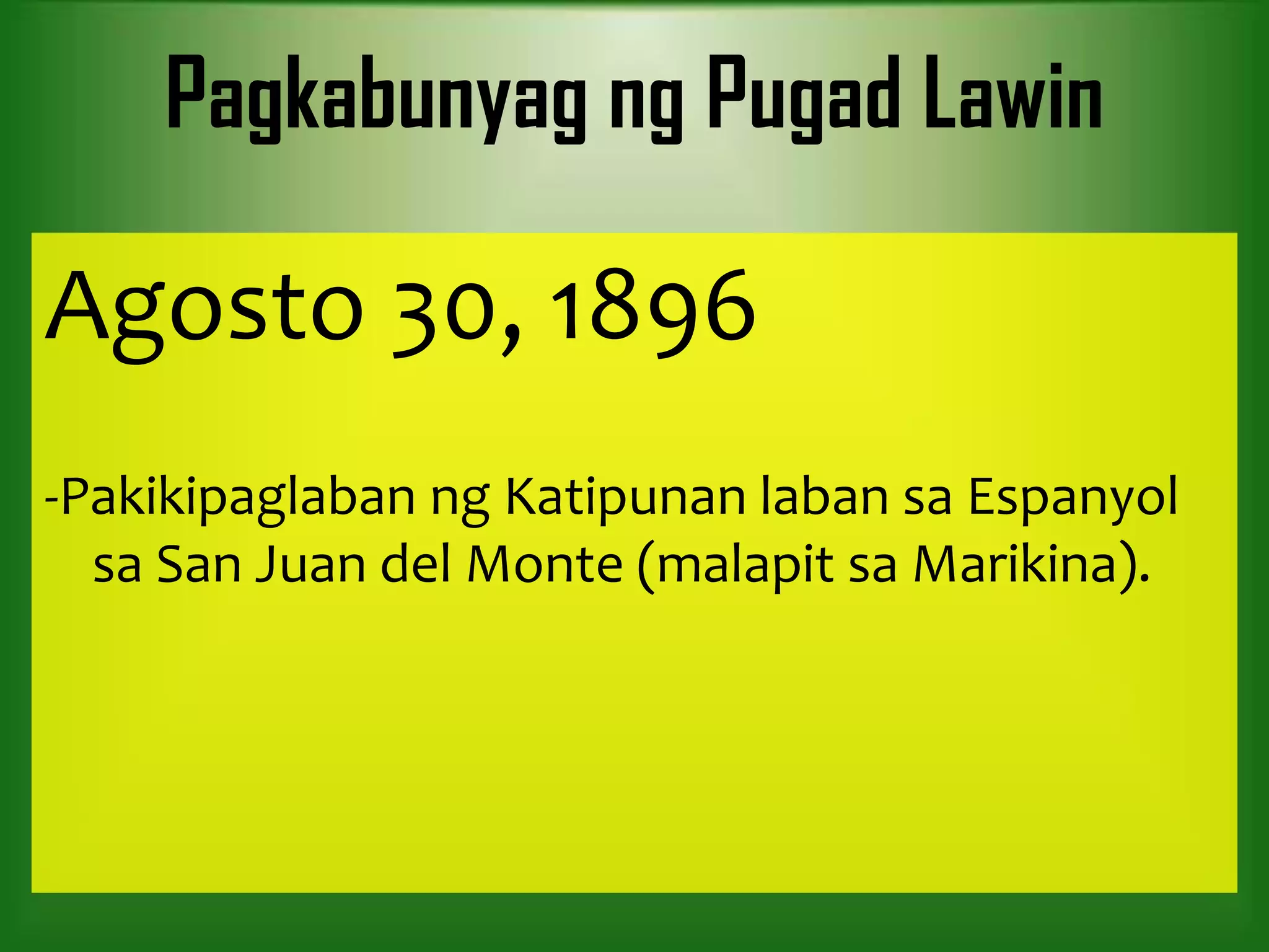 Kababaihan ng KKK, Sigaw sa Pugadlawin | PPTX