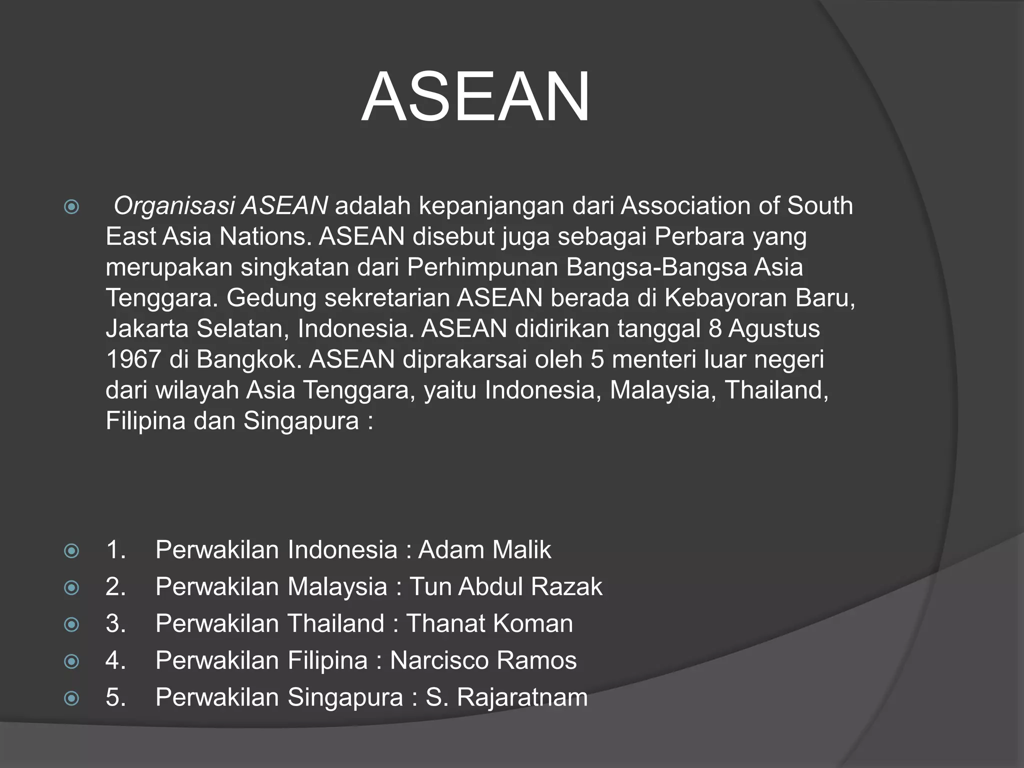 organisasi regional, pengertian, tujuan, serta contoh asean | PPTX