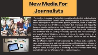 social media is the new media of the communication | PDF