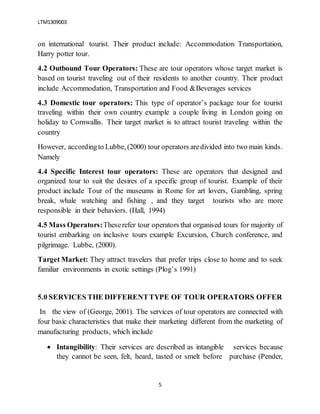 Tour Operators Business | DOCX
