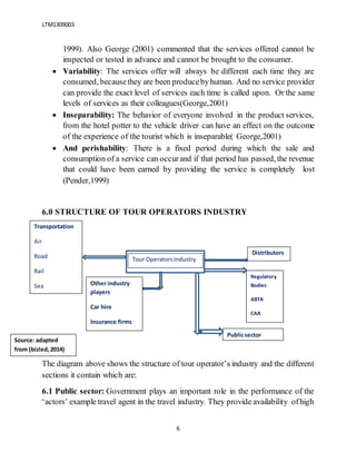 Tour Operators Business | PDF