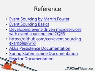 Event sourcing with reactor and spring statemachine | PPT
