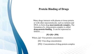 protein binding of drug | PPT