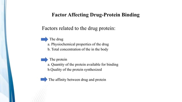 protein binding of drug | PPT