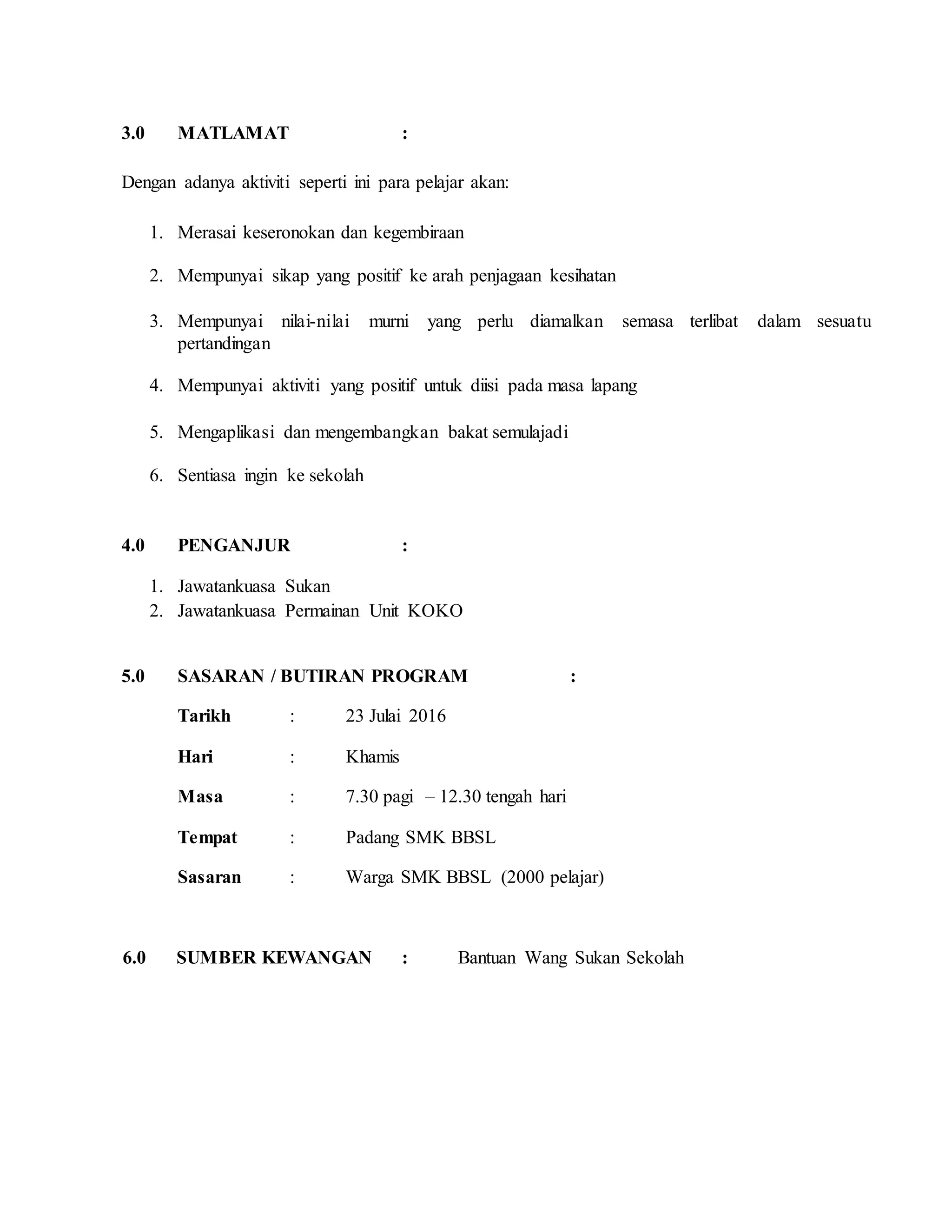 Kertas Kerja mini sukaneka | DOCX