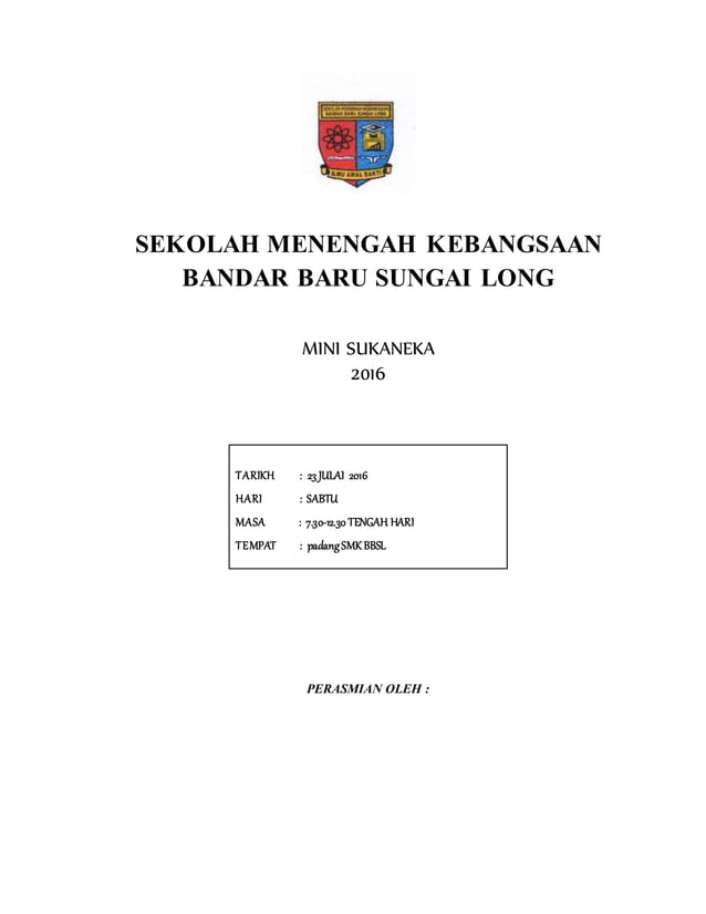 Kertas Kerja mini sukaneka | DOCX