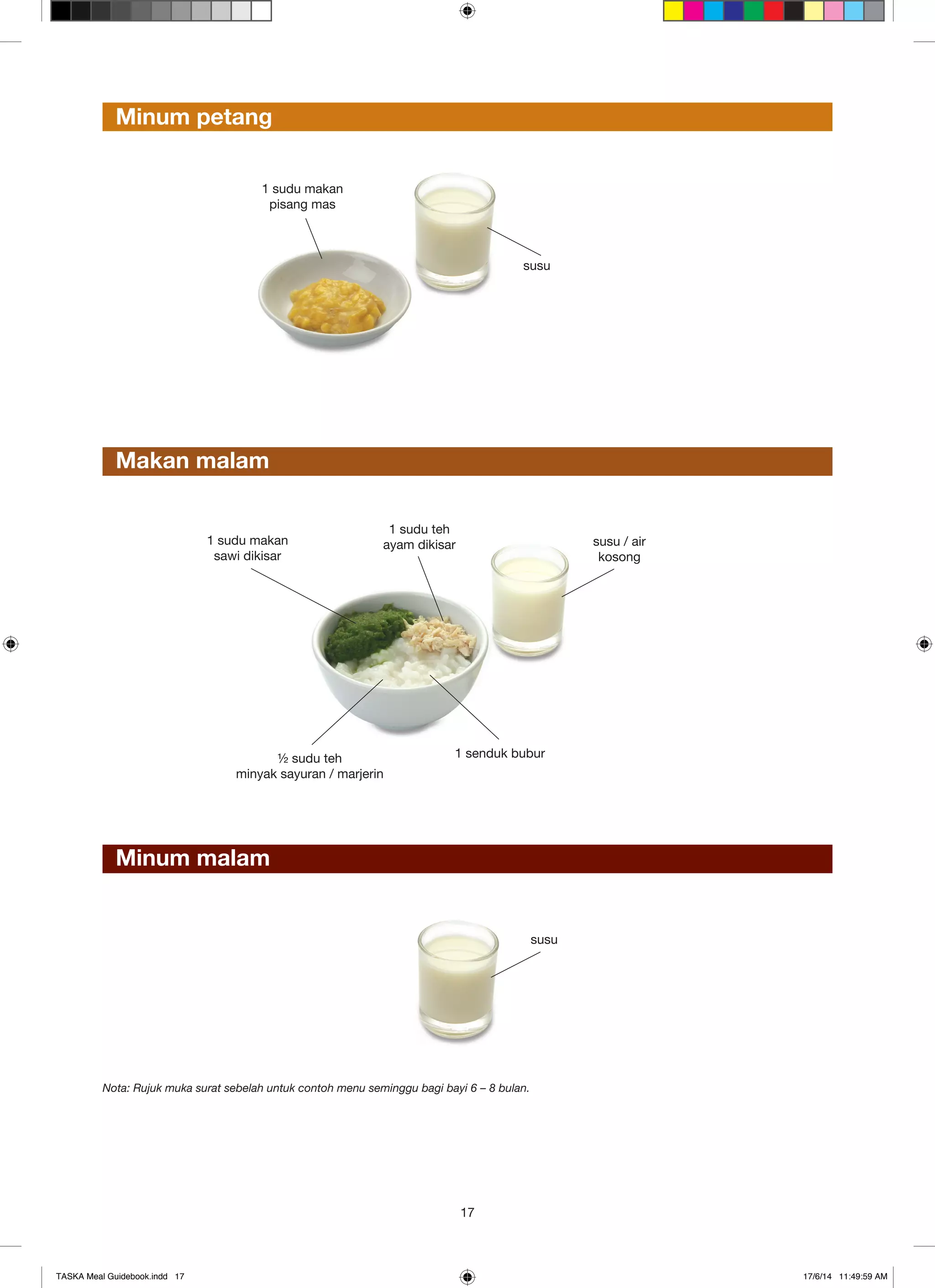 Garis Panduan menu taska KKM | PDF