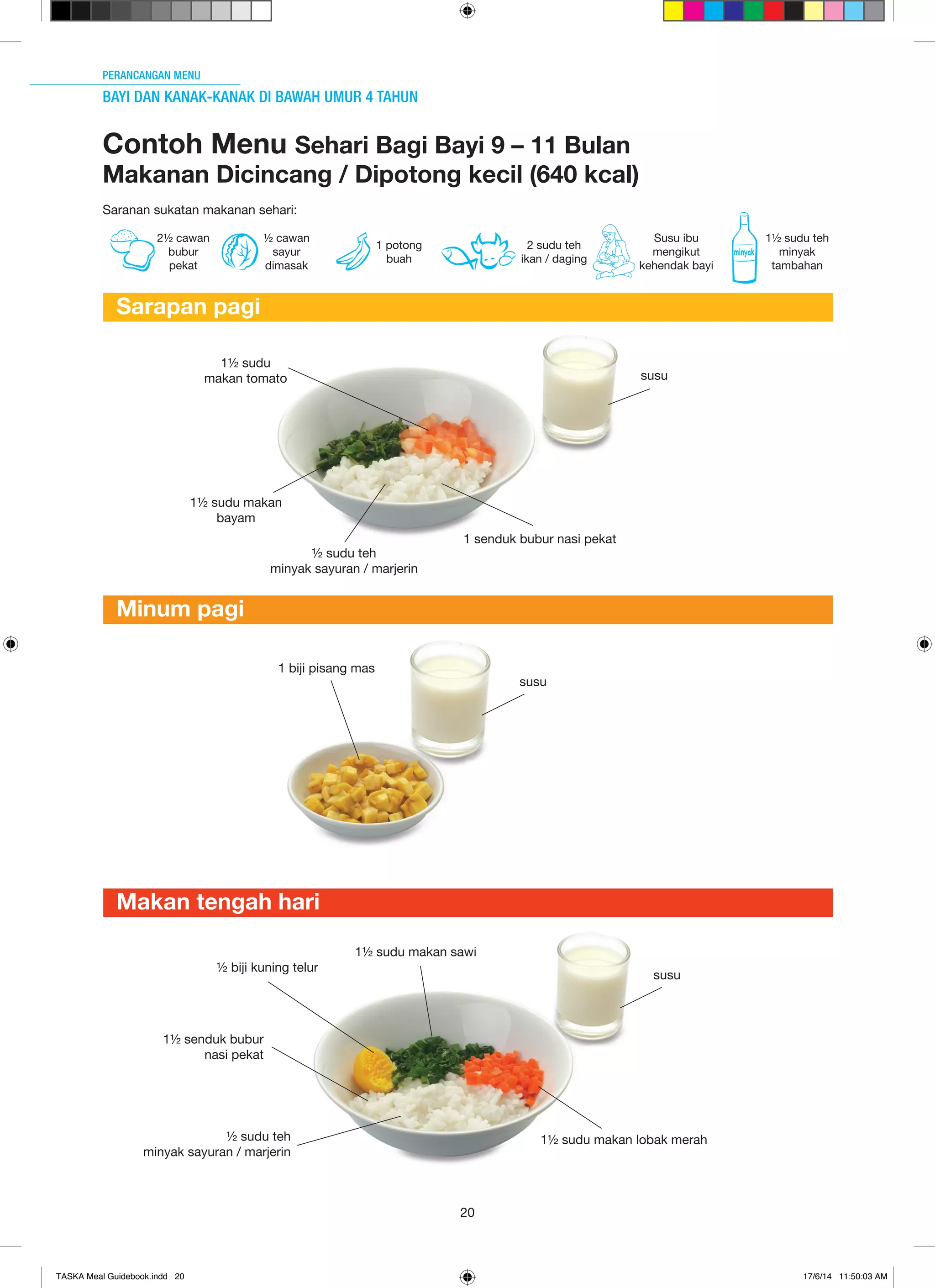 Garis Panduan menu taska KKM | PDF