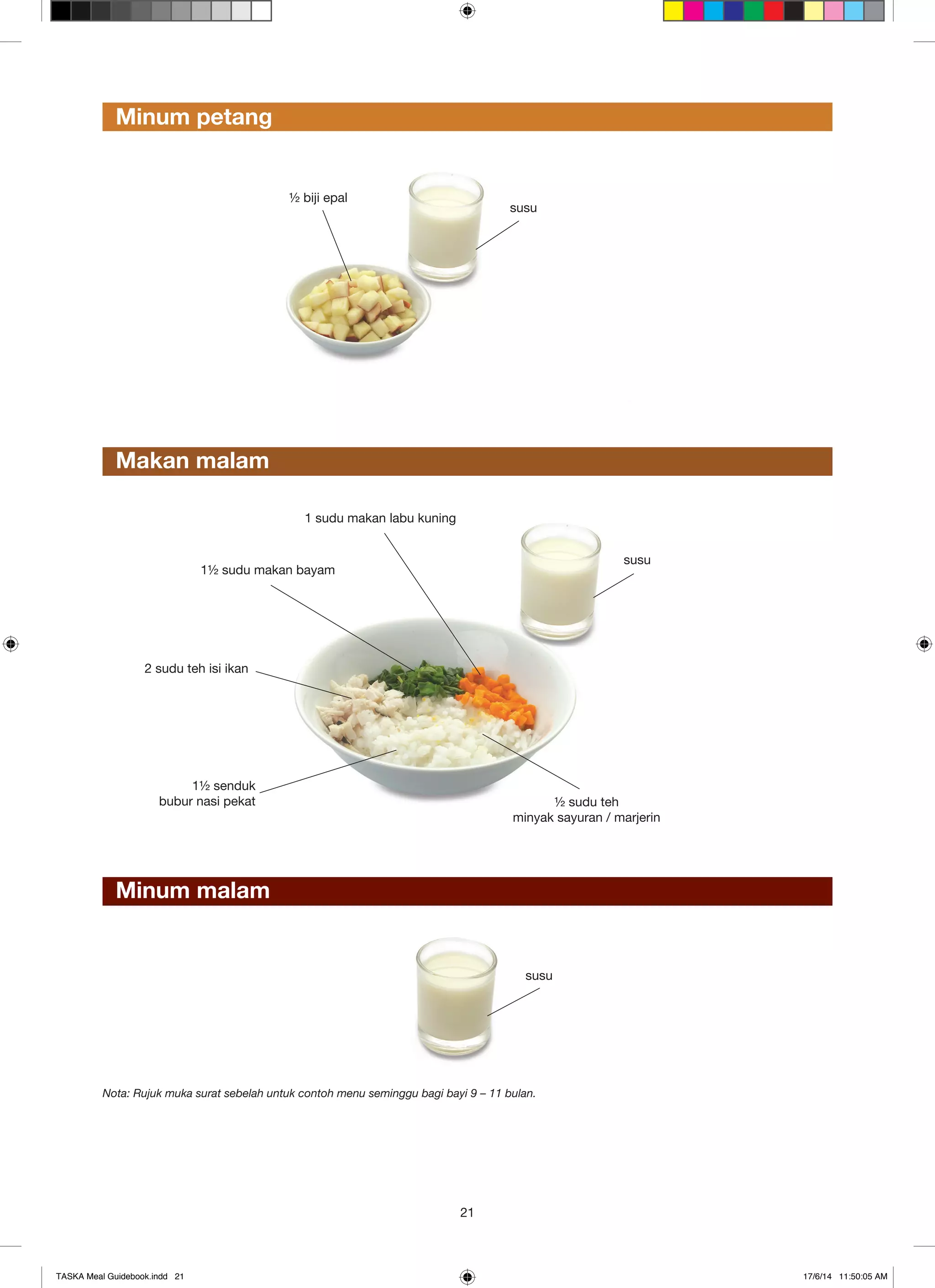 Garis Panduan menu taska KKM | PDF