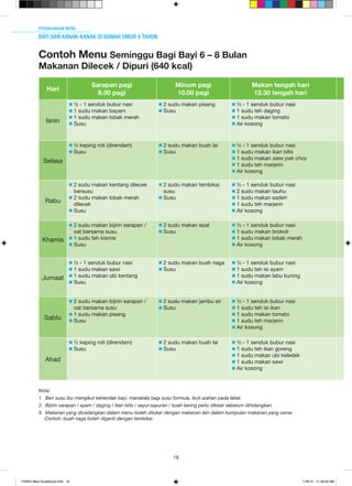 Garis Panduan menu taska KKM | PDF