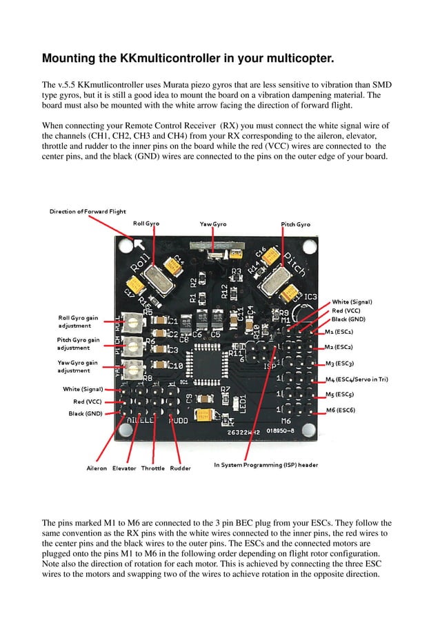 Kkmulticopter V5 .5 Blackboard Flash Tool & Programming | PDF
