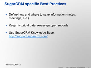 CRM 101: Session 7: Best Practices for Your CRM Implementation | PPT