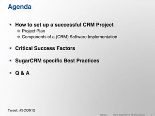 CRM 101: Session 7: Best Practices for Your CRM Implementation | PPT