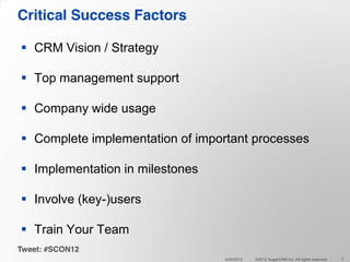 CRM 101: Session 7: Best Practices for Your CRM Implementation | PPT