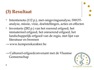 Praktijkvoorbeeld omgevings- en veldanalyse: Kempens Karakter | PPT