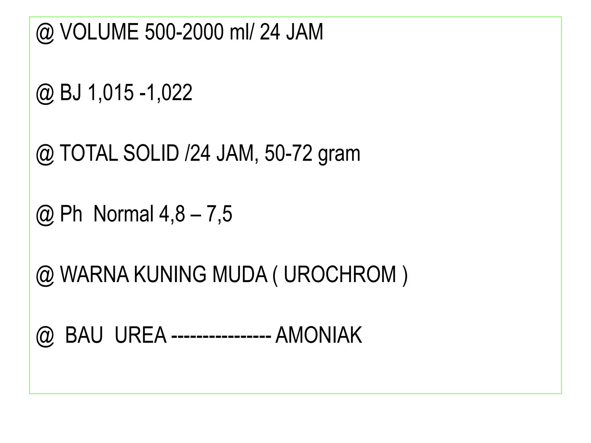 KOMPOSISI URIN dan derivatnya Kuliah FK .ppt