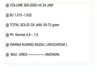 KOMPOSISI URIN dan derivatnya Kuliah FK .ppt