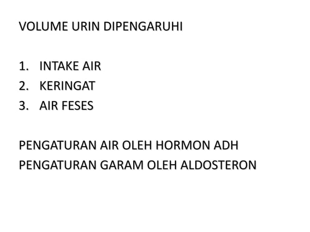 KOMPOSISI URIN dan derivatnya Kuliah FK .ppt