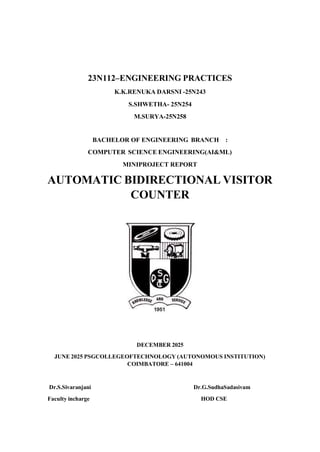 Automatic Bidirectional Visitor Counter: An Overview | PDF