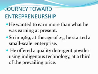 Karsanbhai Patel (Founder of NIRMA) | PPTX