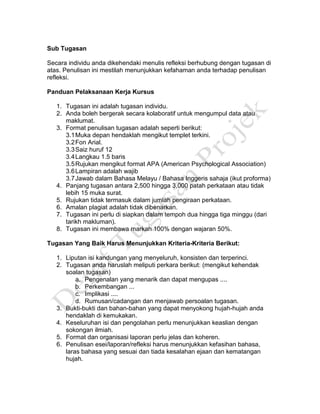 KKBI Contoh Tugasan Projek IPG | PDF