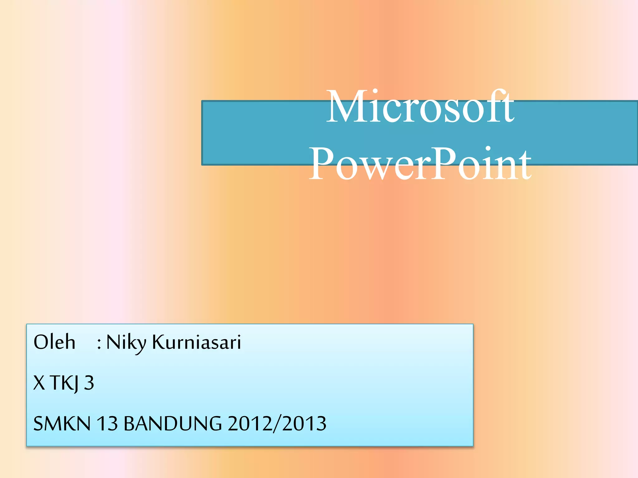Tutorial Powerpoint | PPT