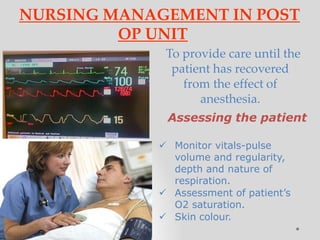 Kk post operative care | PPTX | First Aid | Injuries